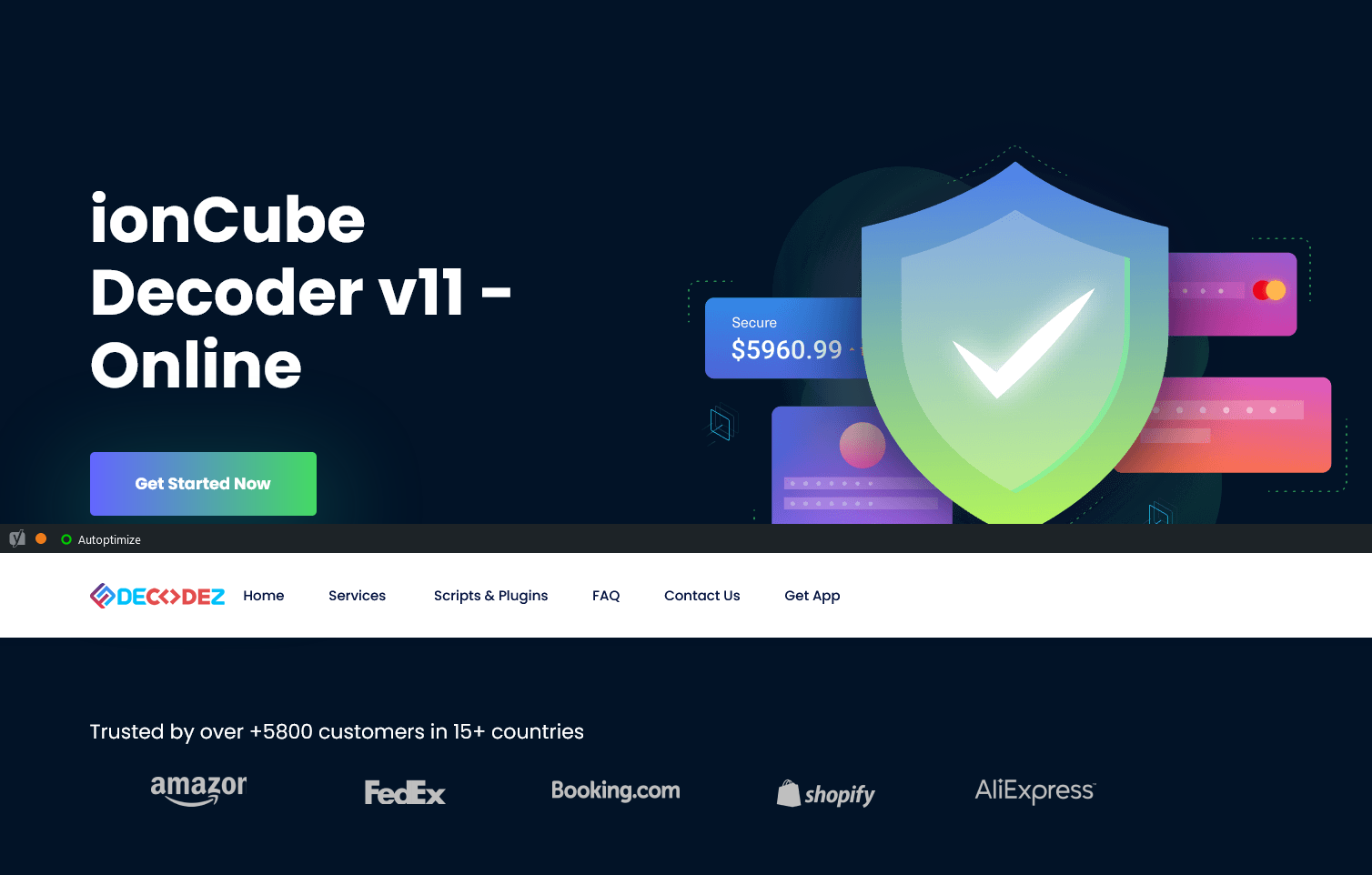 Decodez | ionCube & SourceGuardian Decoder - PHP 5.6 ~ 8.2 Decodez | ionCube & SourceGuardian Decoder - PHP 5.6 ~ 8.2