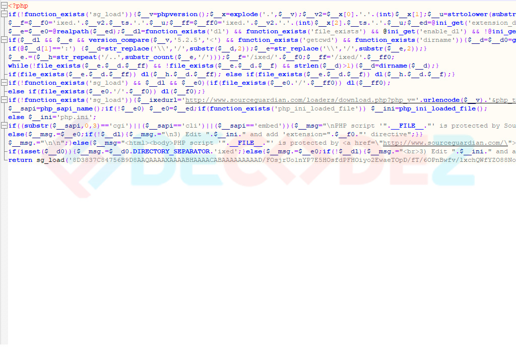 Sourceguardian Decoder Online Decodez
